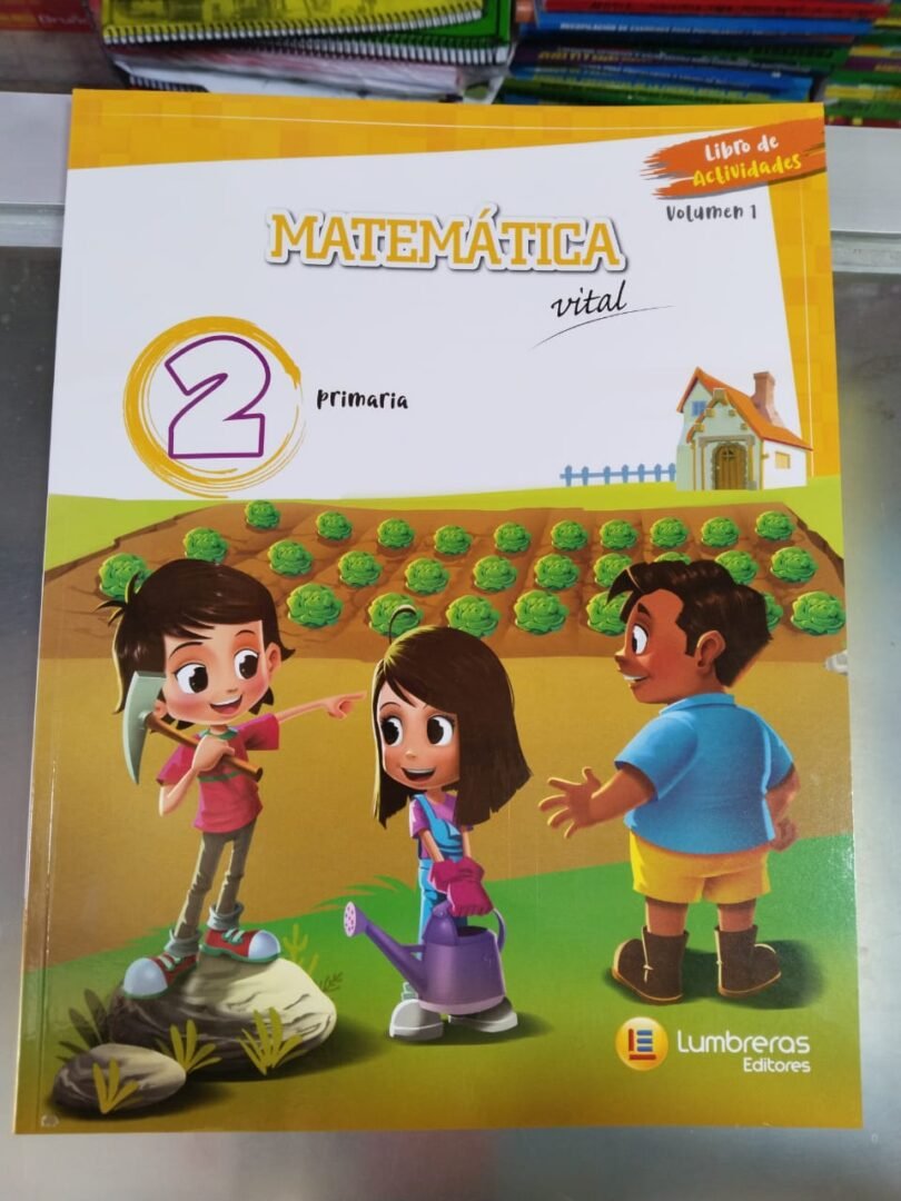 Pack Matemática Vital 2do grado Primaria (3 Libros) Lumbreras