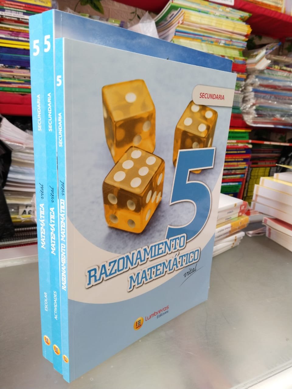 Pack Matemática Vital 5to grado Secundaria (3 Libros) Lumbreras